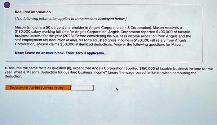 c deduction for qualified business income the text is missing some ...