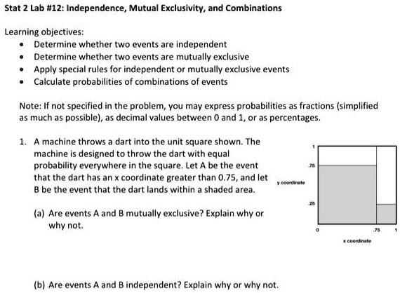 stat 2 lab 12 independence mutual exclusivity and combinations learning ...