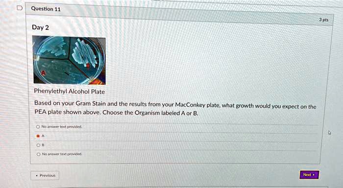 SOLVED: Question 11 Day 2 Phenylethyl Alcohol Plate Based on your Gram ...