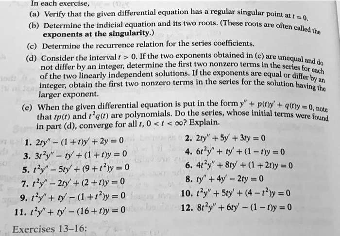 SOLVED: In each exercise, determine the recurrence relation for the ...