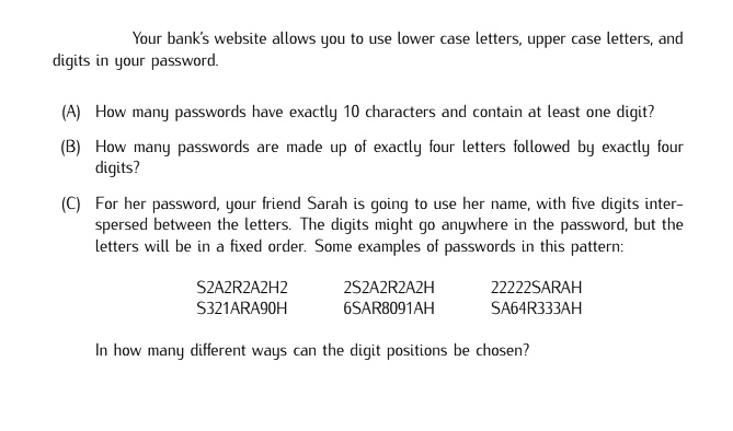 VIDEO solution: Your bank's website allows you to use lowercase letters ... VIDEO solution: Your bank's website allows you to use lowercase letters ...