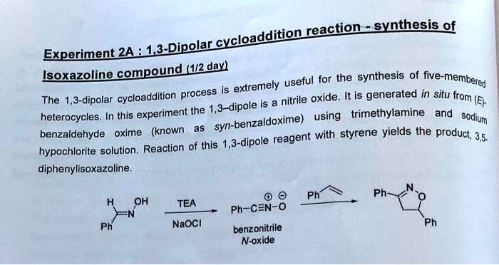 reaction synthesis f cycloaddition experiment za l qipolar compound 12 ...