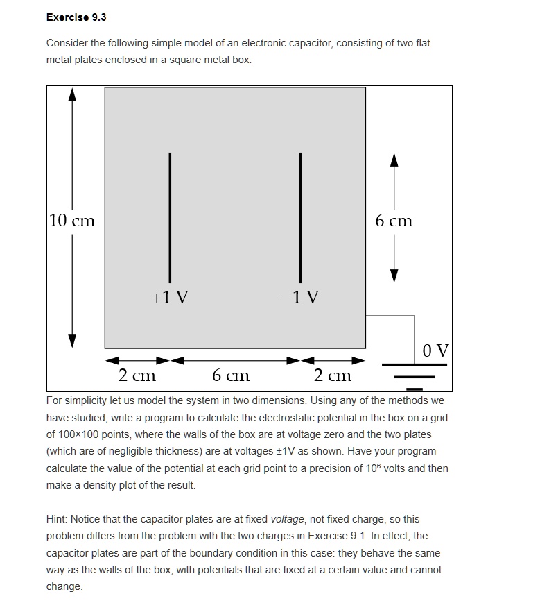 SOLVED: Exercise 9.3 Consider the following simple model of an ...