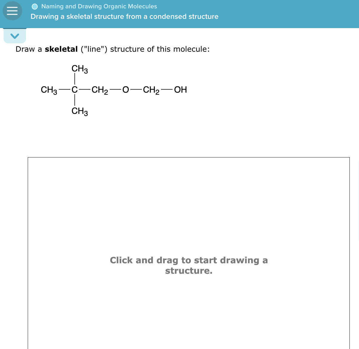 Naming and Drawing Organic Molecules Drawing a skeletal structure from ... Naming and Drawing Organic Molecules Drawing a skeletal structure from ...