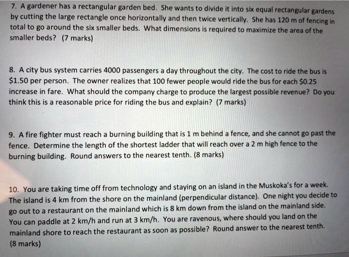 a gardener has a rectangular garden bed she wants to divide it into six ...