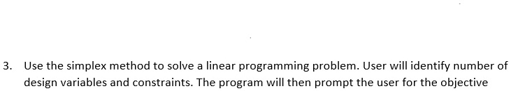 Solved Using Excel Vba 3 Use The Simplex Method To Solve A Linear Programming Problem User