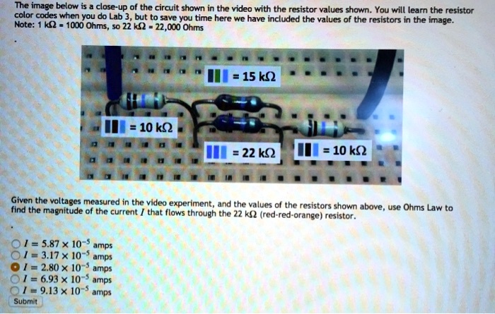 the image below close up of the circuit shown in the video with the ...