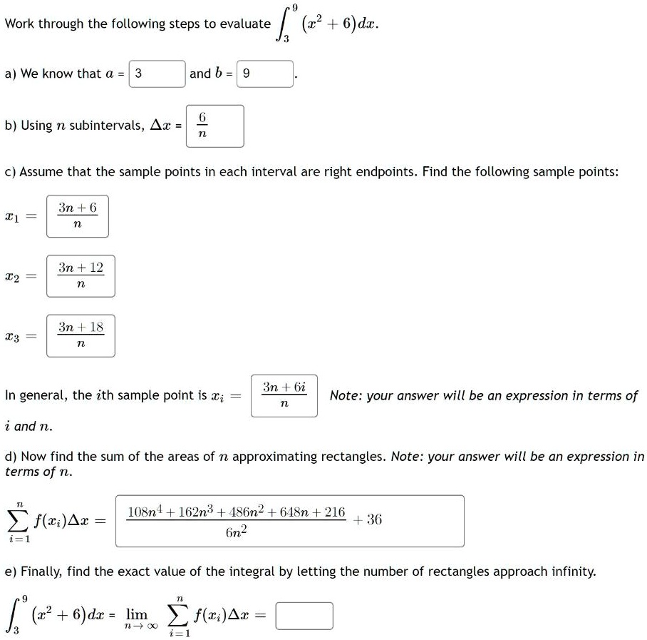 SOLVED: Work through the following steps to evaluate (1 + 6)dc. We know that a and b. Using ...