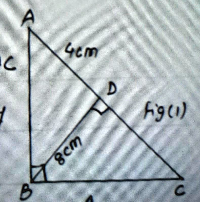 SOLVED: In the given figure, angle ABC = 90 degrees and BD is the perpendicular bisector of AC ...