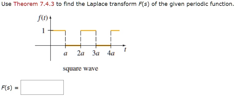 Use Theorem 7.4.3 to find the Laplace transform F(s) of the given ...