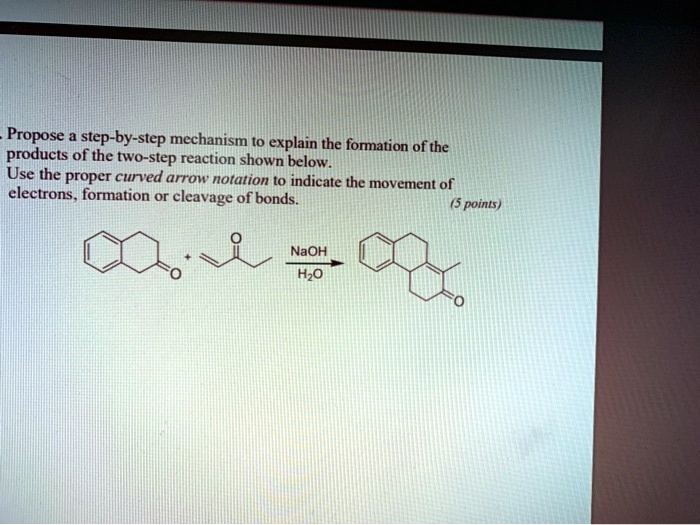 SOLVED: Propose a step-by-step mechanism t0 explain the formation ofthe products of the two-step ...