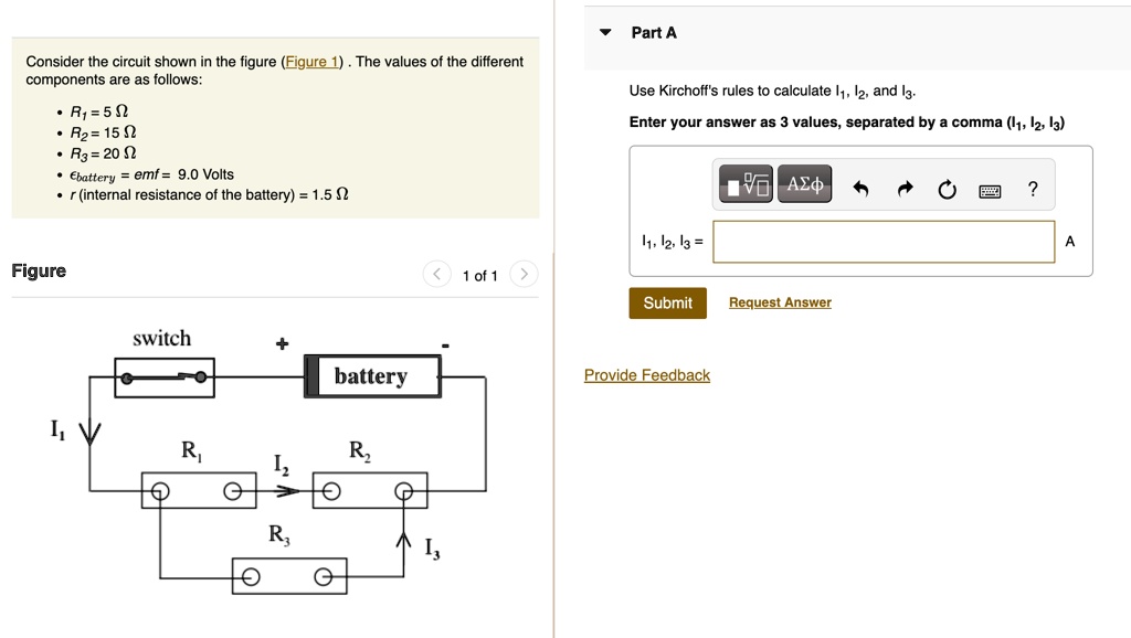 Part A Consider The Circuit Shown In The Figure Figure 1 The Values