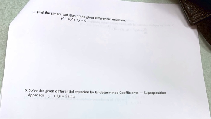 SOLVED: Find the general solution ofthe given Ty= differential equation ... SOLVED: Find the general solution ofthe given Ty= differential equation ...