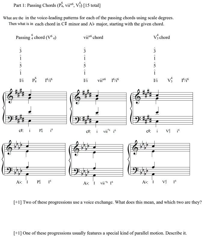 VIDEO solution: Part 1: Passing Chords (P6, viio6, V7) What are the ...