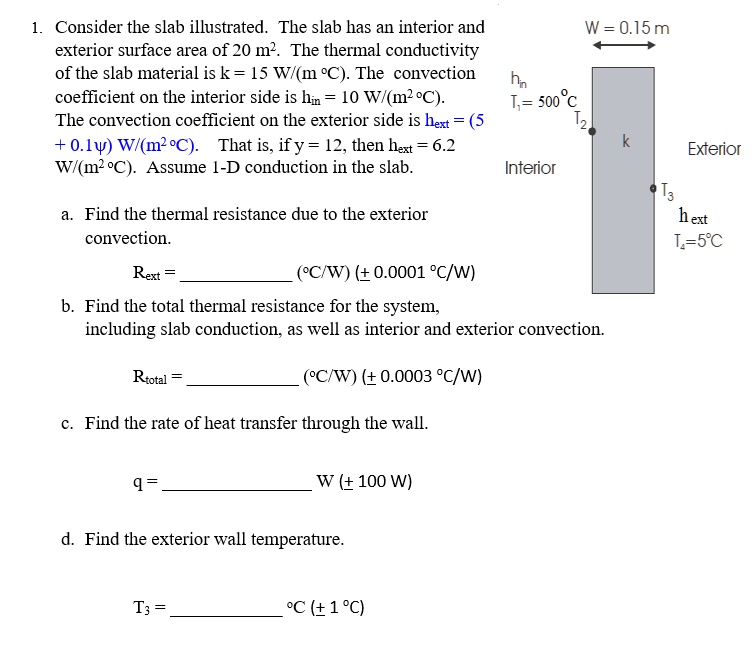 psi 20 1 consider the slab illustrated the slab has an interior and ...