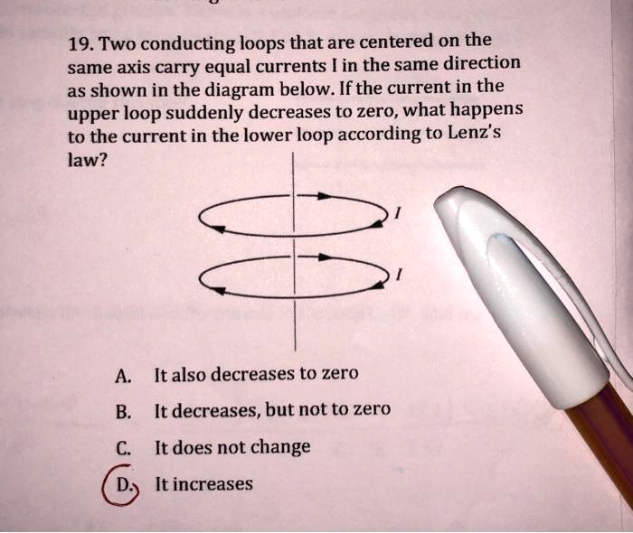 VIDEO solution: 19. Two conducting loops that are centered on the same ...