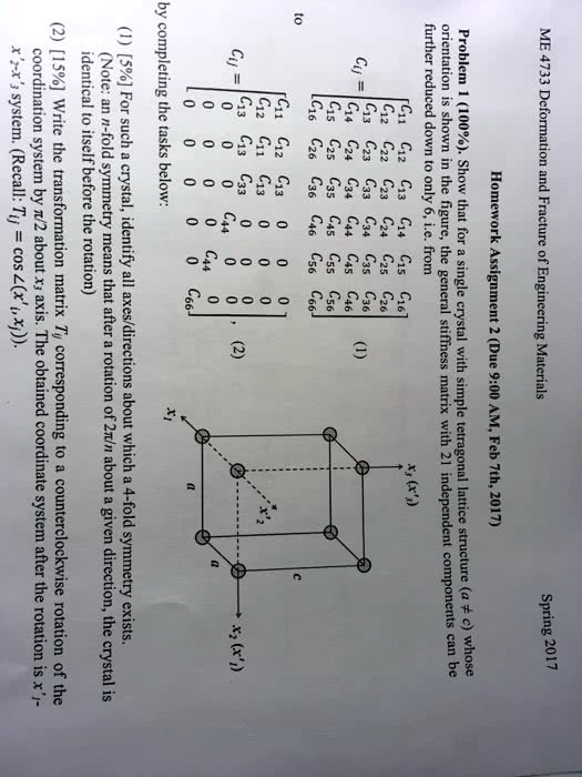 [GET ANSWER] show that for a single crystal with simple tetragonal lattice structure a ...