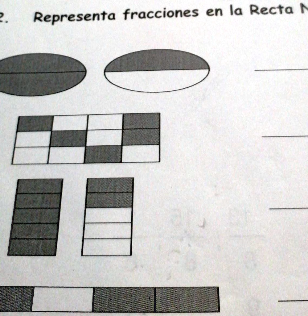 SOLVED: Representa fracciones en la recta numérica : Ayuda por favor ...