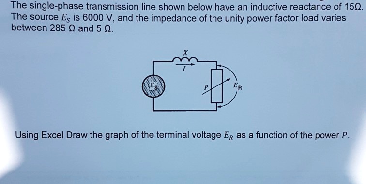 SOLVED: please show full working out. The single-phase transmission ...