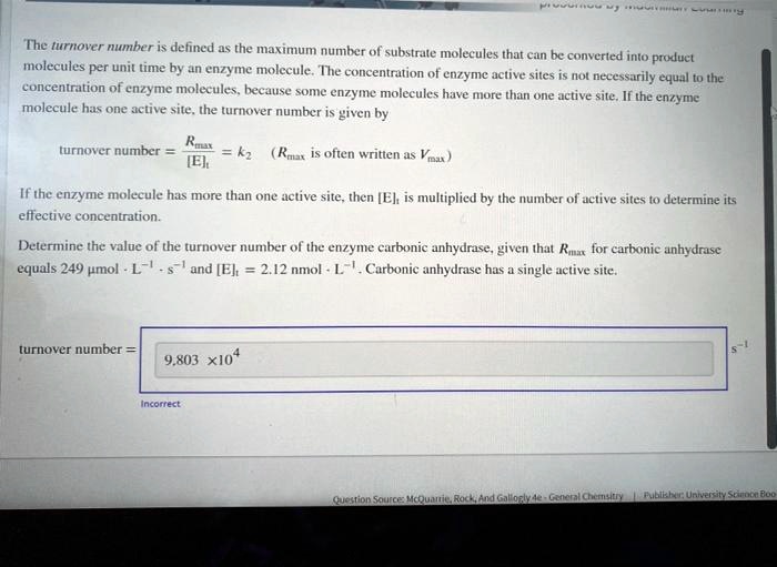 SOLVED: The urnover number is delined 4S the maximum numher of ...