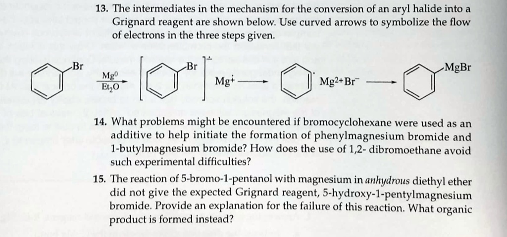 SOLVED: 13. The intermediates in the mechanism for the conversion of an ...