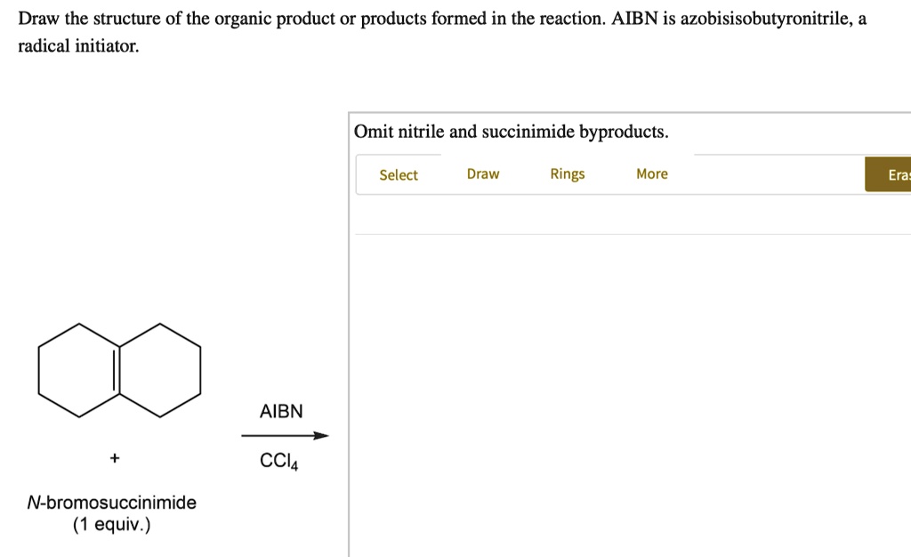 SOLVED: Draw the structure of the organic product or products formed in ...
