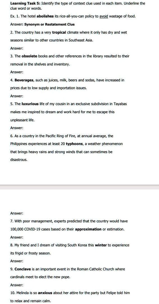 pasagot ng masyos pls i rereport ko ko kayu kapag d maayos sagot ninyo learning task 5 identify ...