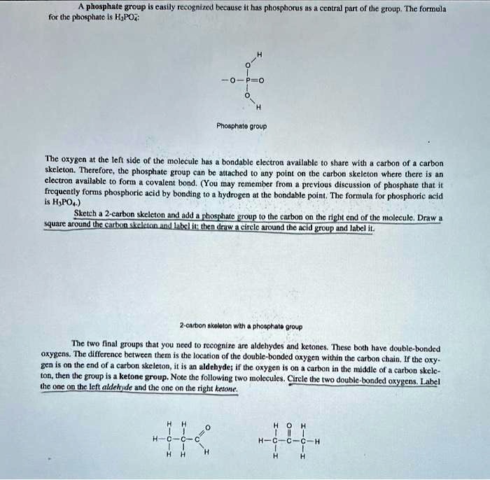 SOLVED: Phosphate group is easily recognizable for the phosphate H3PO4. Phosphorus is a central ...