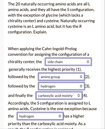the 20 naturally occurring amino acids are all l amino acids and they ...