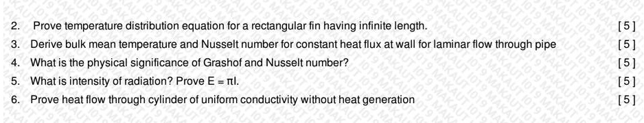 2. Prove temperature distribution equation for a rectangular fin having ...