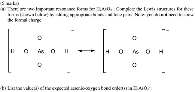 marks there are two important resonance forms for haso4 complete the ...