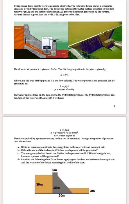 Hydropower dams mainly work to generate electricity. The following ...