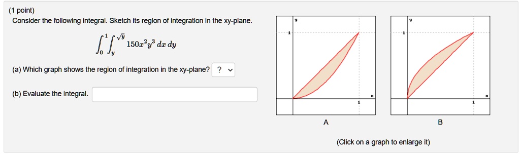 SOLVED: Consider the following integral. Sketch its region of integration in the xy-plane: âˆ«âˆ ...