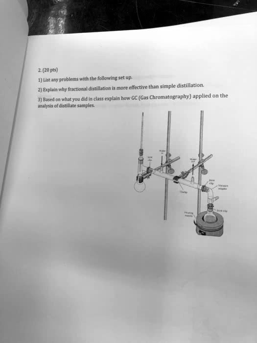 SOLVED: ' 2(20 pts) 1) List any problems with the following set up 2 ...