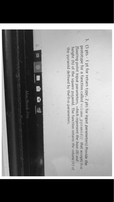SOLVED: A the pyramid defined by the two parameters, height (h) of the ...