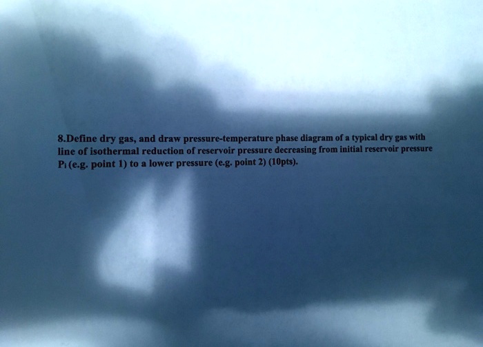 8.Define dry gas, and draw pressure-temperature phase diagram of a ...