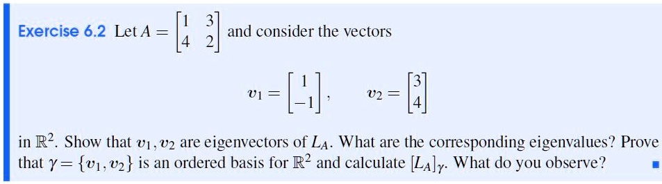 exercise 62 let a and consider the vectors 2 u1 02 in r show that v102 ...