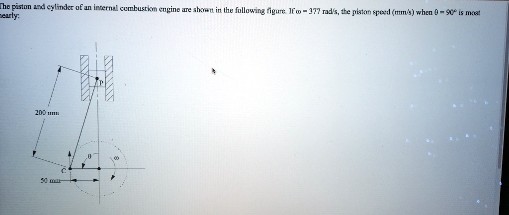 The piston and cylinder of an internal combustion engine are shown in ...