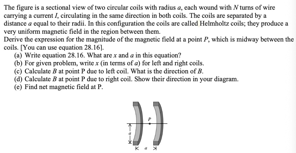 SOLVED: The figure is a sectional view of two circular coils with ...