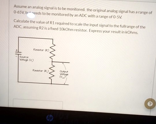 Solved Assume Analog Signalis To Be Monitored Tne Original Analog Signal Has 0 65vbnt