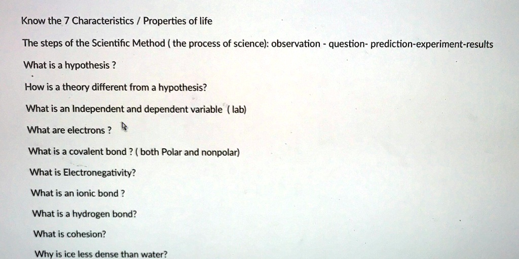 Know the 7 Characteristics / Properties of life The steps of the ...