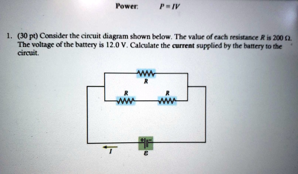 power piv 130 ptconsider the circuit diagram shown belowthe value of ...