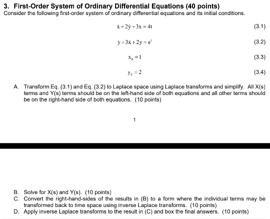 3. First-Order System of Ordinary Differential Equations (40...