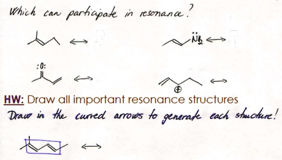 SOLVED: Texts: Which can participate in resonance? Hw: Draw all ...