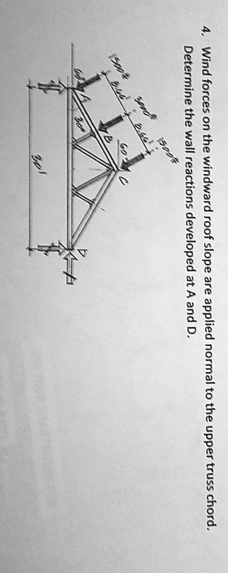 4. Wind forces on the windward roof slope are applied normal to the ...