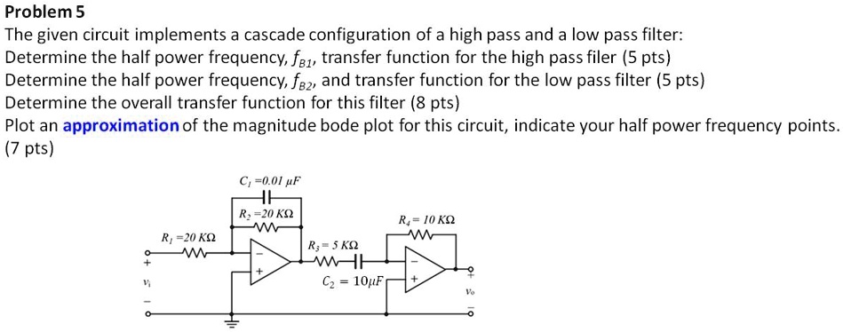 SOLVED: Problem 5: The given circuit implements a cascade configuration ...