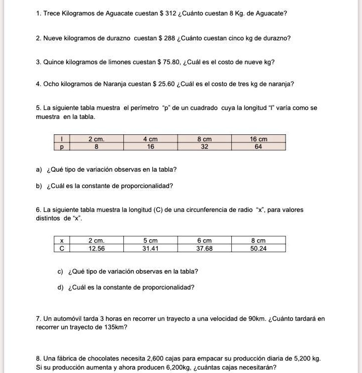SOLVED: ayúdenme porfa se los suplicó es de proporcionalidad directa ...