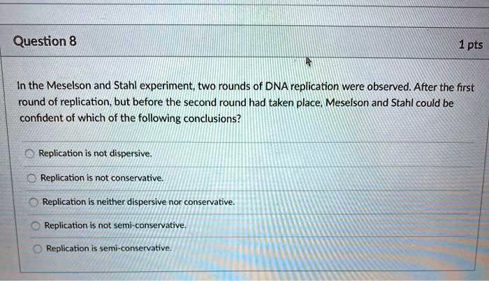 SOLVED: In the Meselson and Stahl experiment, two rounds of DNA ...