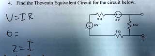 SOLVED: Find Thevenin Resistance, Thevenin Voltage, and Short Circuit Current 4. Find the ...