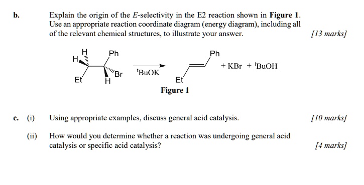 SOLVED:Explain the origin of the E-selectivity in the E2 reaction shown ...